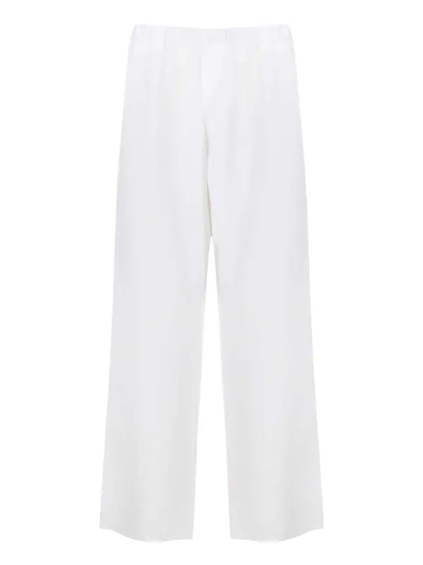 AMIR SLAMA Elasticated-waistband Trousers - White