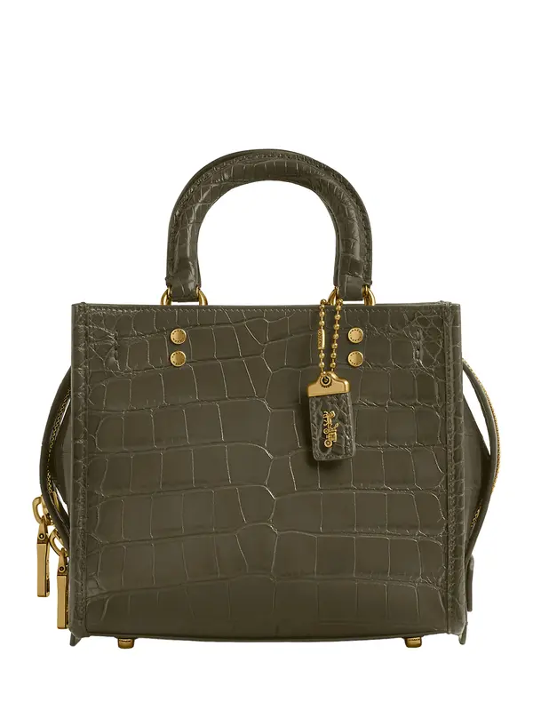 COACH Rogue 20 In Alligator - Brass/olive