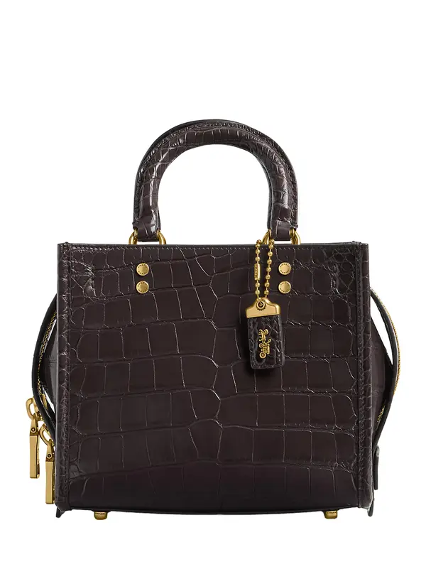 COACH Rogue 20 In Alligator - Brass/oxblood