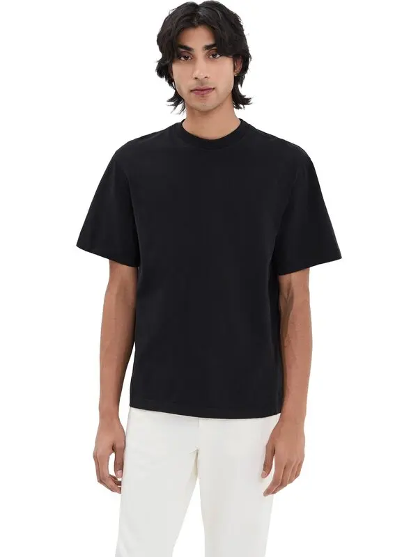 AGOLDE Asha Mock Neck Tee - Black