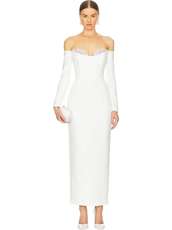 THE NEW ARRIVALS ILKYAZ OZEL Farah Dress - Temple White
