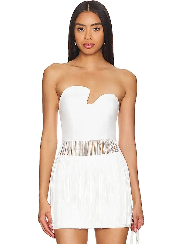 Amanda Uprichard X Puzzle Strapless Top - Ivory
