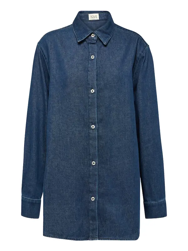 Tove Navie Denim Shirt - Blue