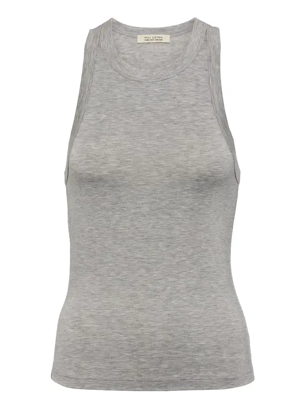 NILI LOTAN Shanah Jersey Tank Top - Grey