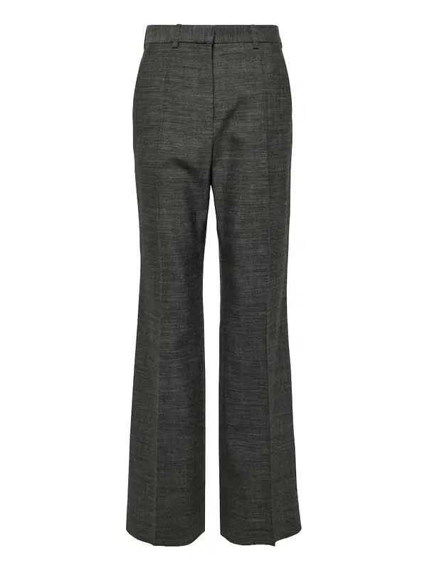 THE ROW Gandal Virgin Wool Twill Pants - Grey