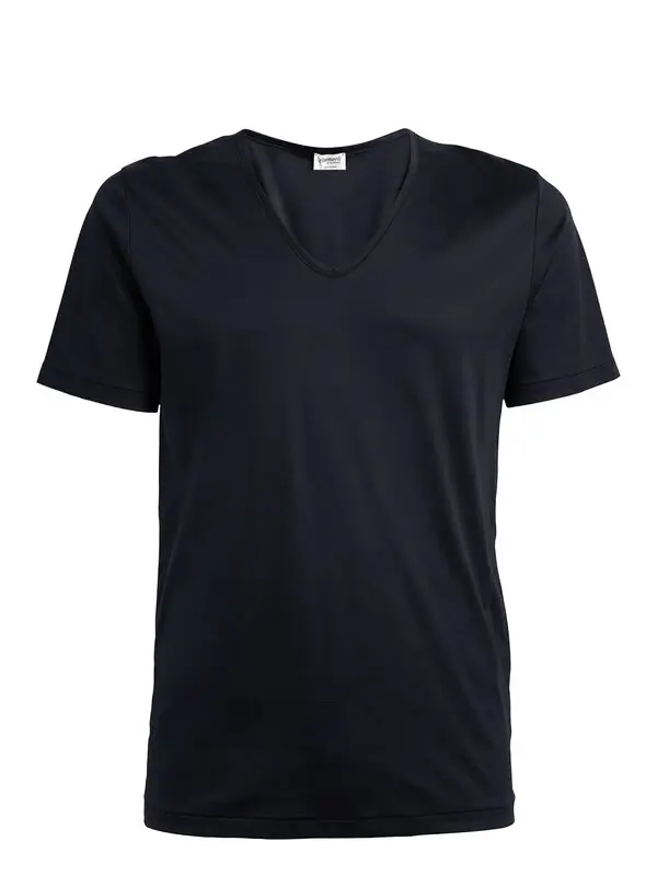 Zimmerli 286 Sea Island Cotton T-shirt - Navy