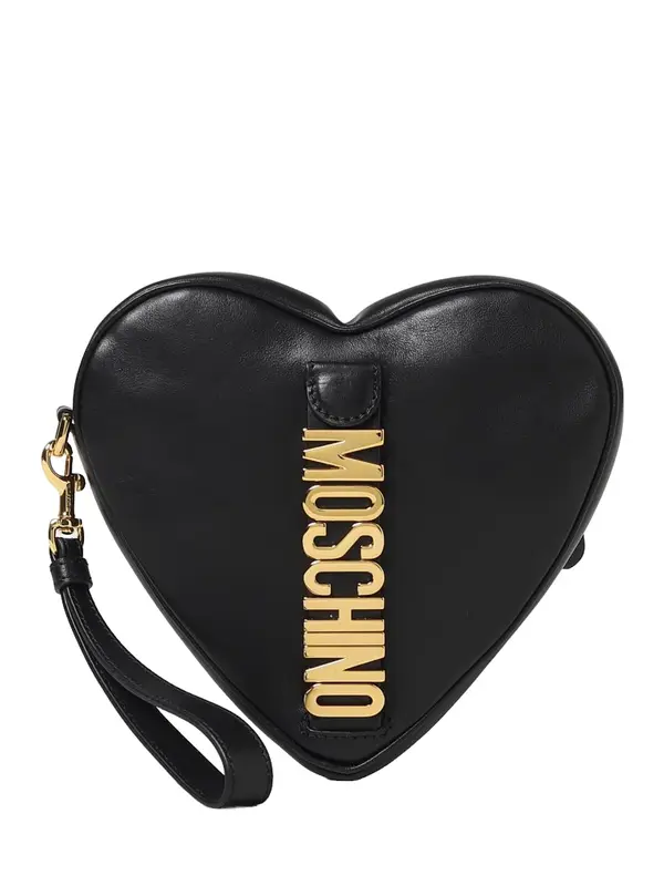 Moschino Heart Mini Bag - Black