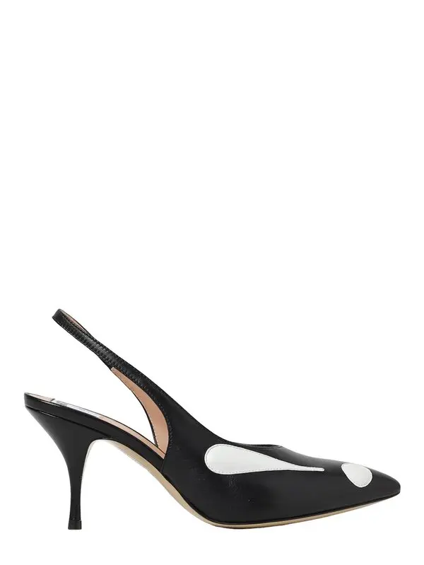 Moschino Slingback High Heel Shoes - Black