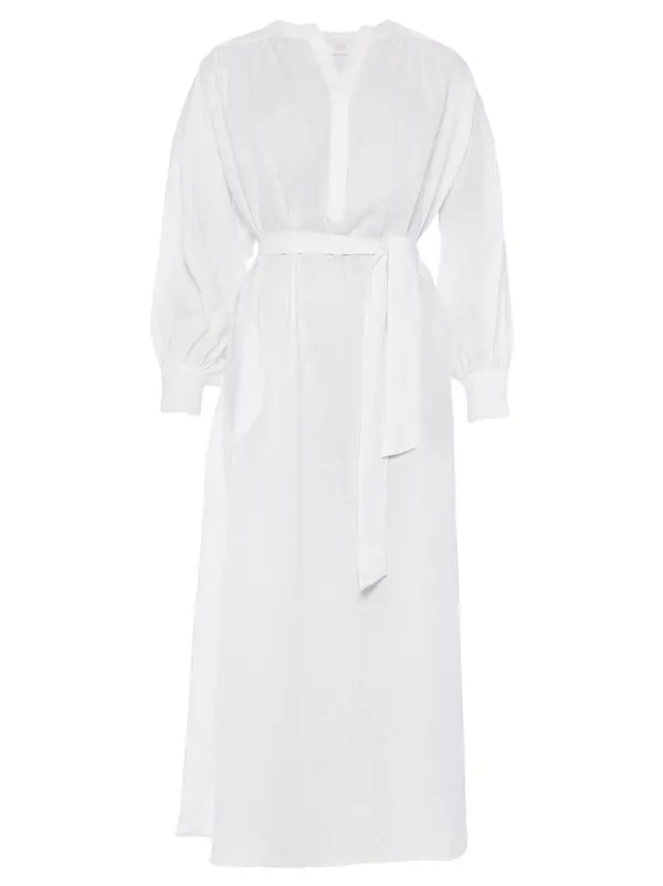 ERES Aimée Linen Maxi Dress - White