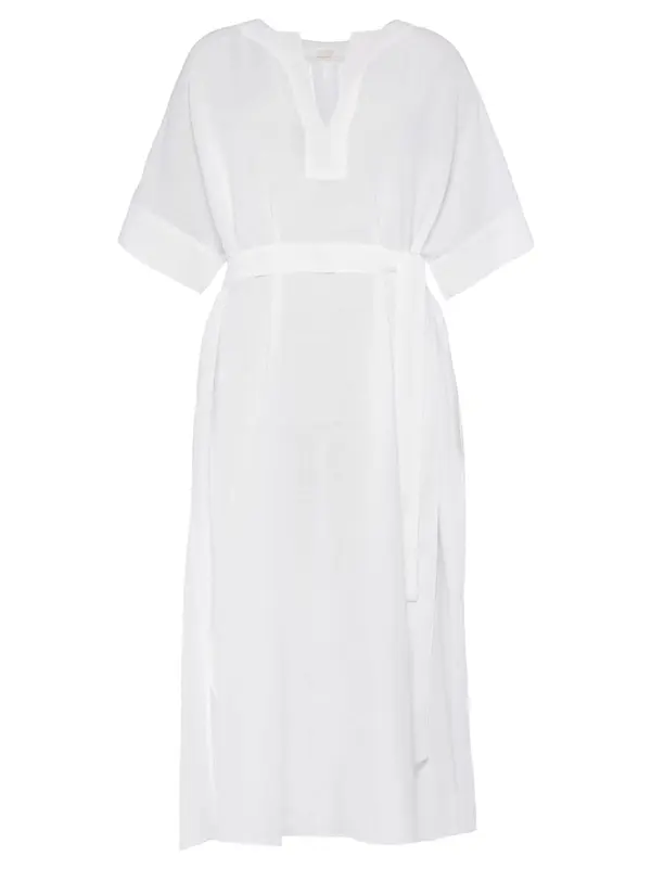 ERES Bibi Linen Kaftan Dress - White