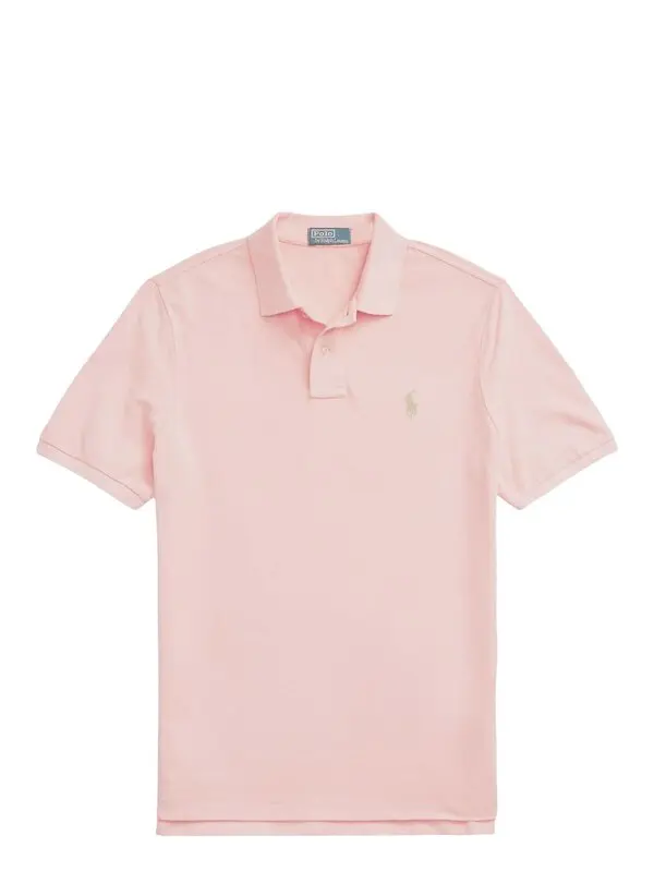 Polo Ralph Lauren Polo Pony-embroidered Cotton Polo Shirt - Pink