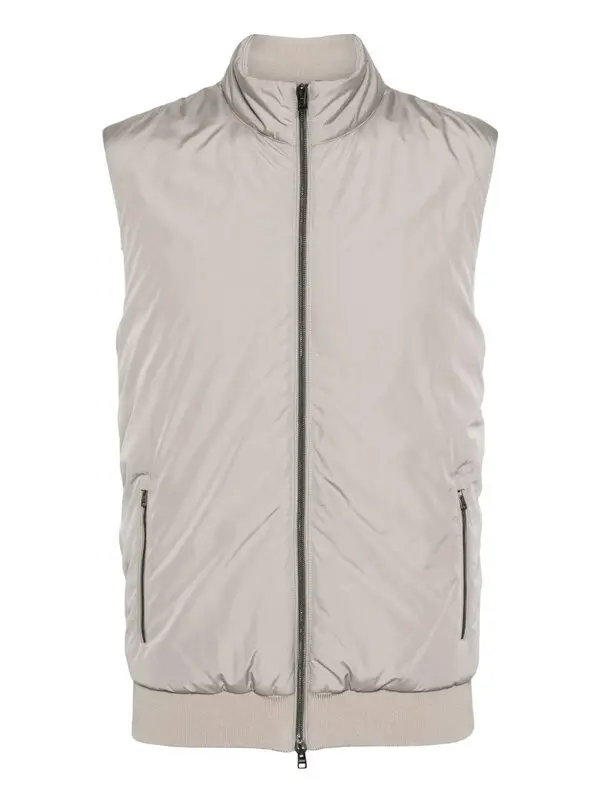 Herno Panelled Padded Gilet - Grey