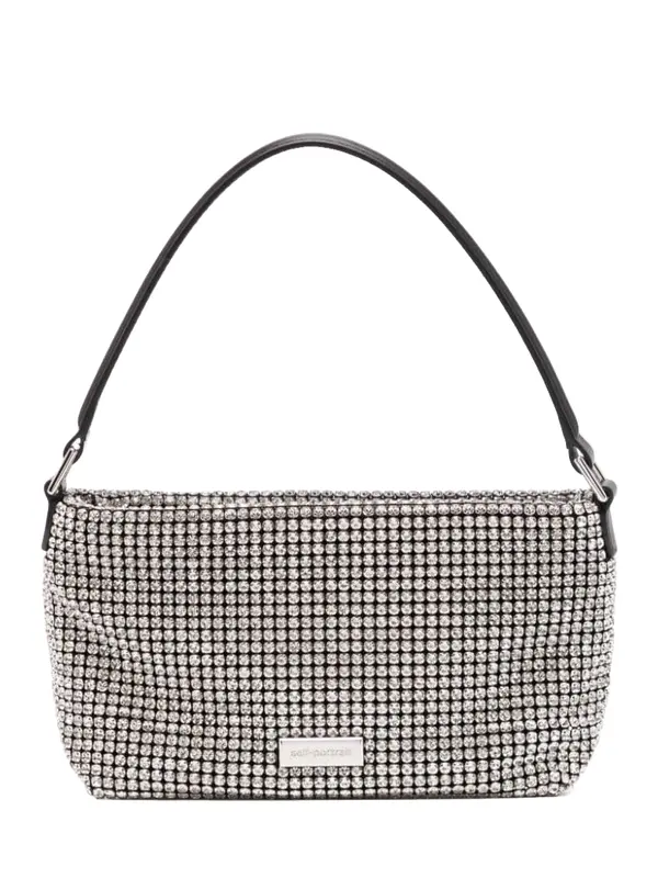 SELF-PORTRAIT Diamante Embellished Shoulder Bag - Silver