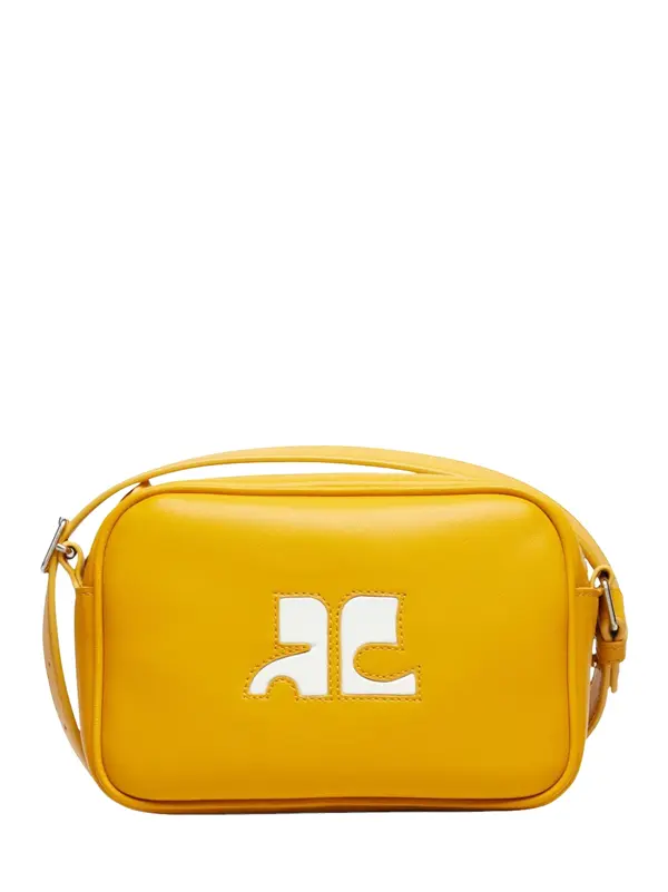 COURREGES Reedition Leather Camera Bag - Yellow