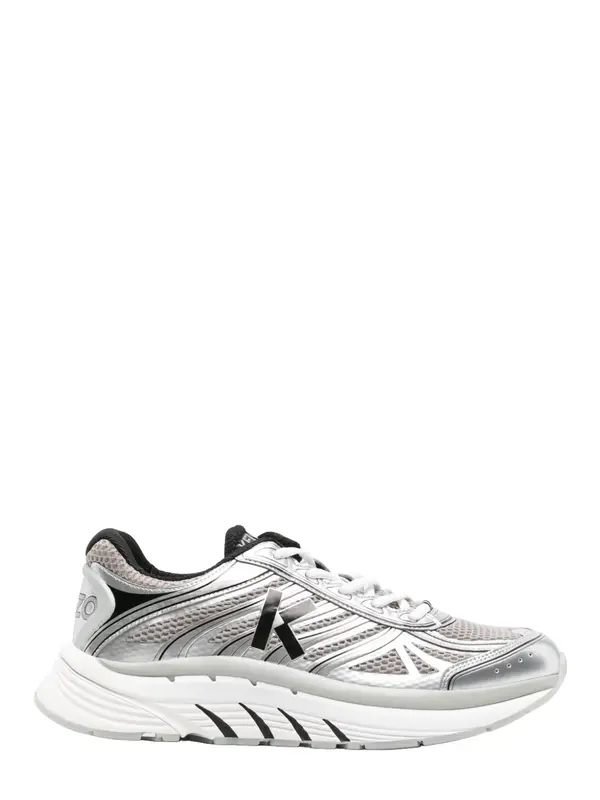 Kenzo Pace Metallic Mesh Sneakers - Grey