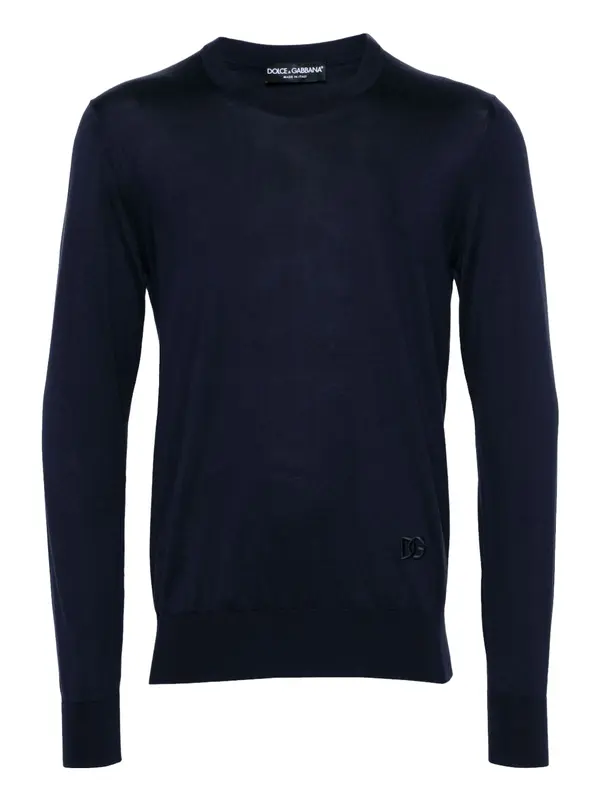 Dolce & Gabbana Crew-neck Jumper - Blue