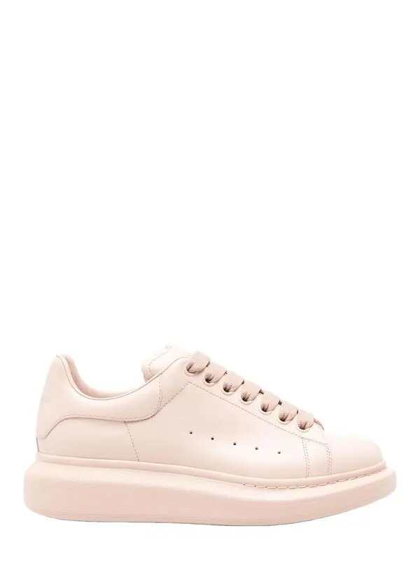 Alexander McQueen Oversized Tonal Leather Sneakers - Neutrals