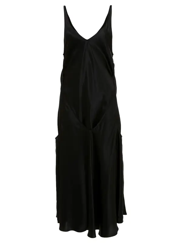 JW Anderson Sleeveless Silk Midi Dress - Black