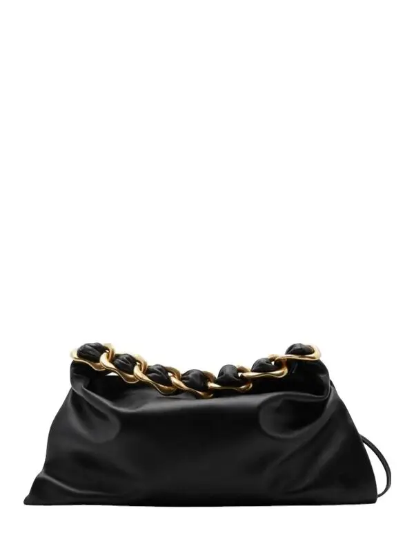 Burberry Small Swan Leather Bag - Black