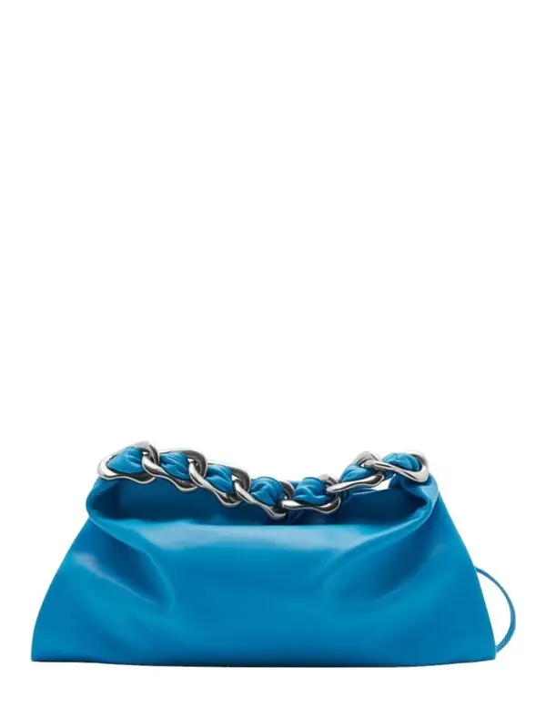 Burberry Small Swan Leather Bag - Blue