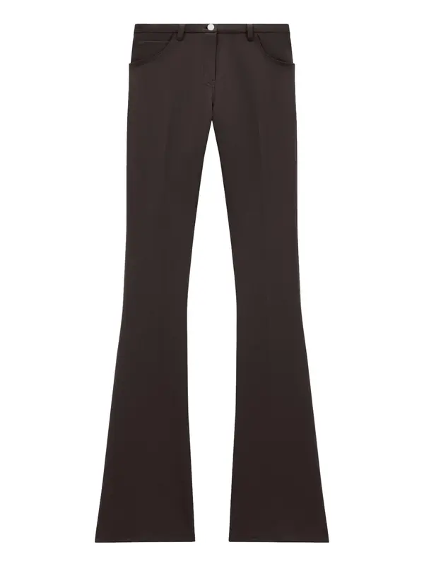 COURREGES Relaxed Bootcut Trousers - Brown