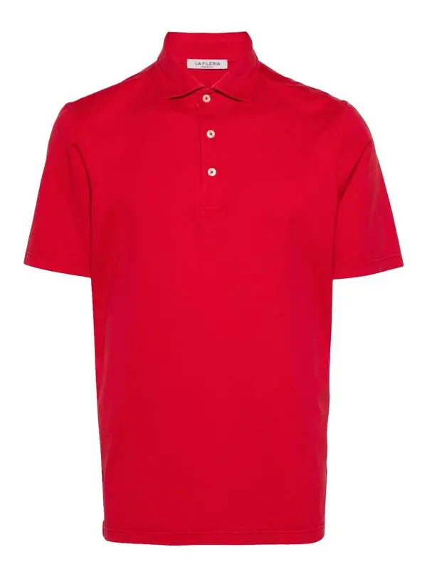 FILERIA Cotton Polo Shirt - Red