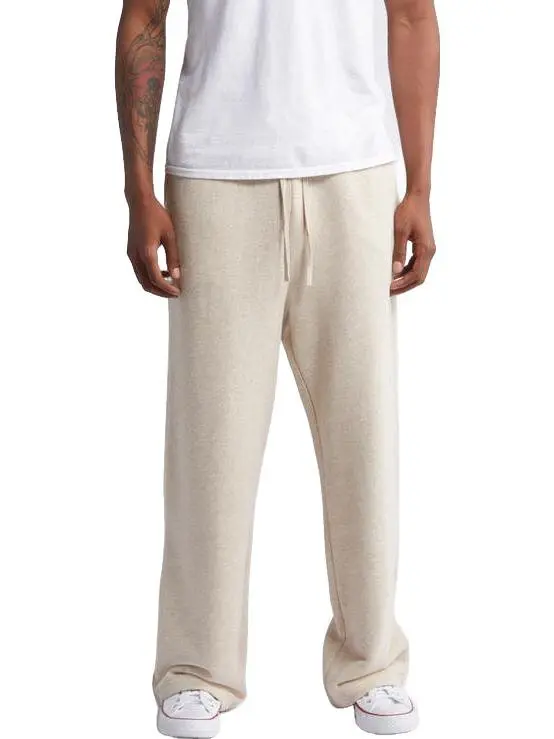 ELWOOD Core Organic Cotton Straight Leg Sweatpants - Vintage Oatmeal