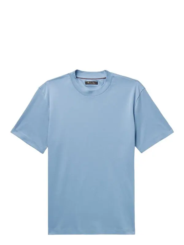 Loro Piana Cotton-jersey T-shirt - Blue