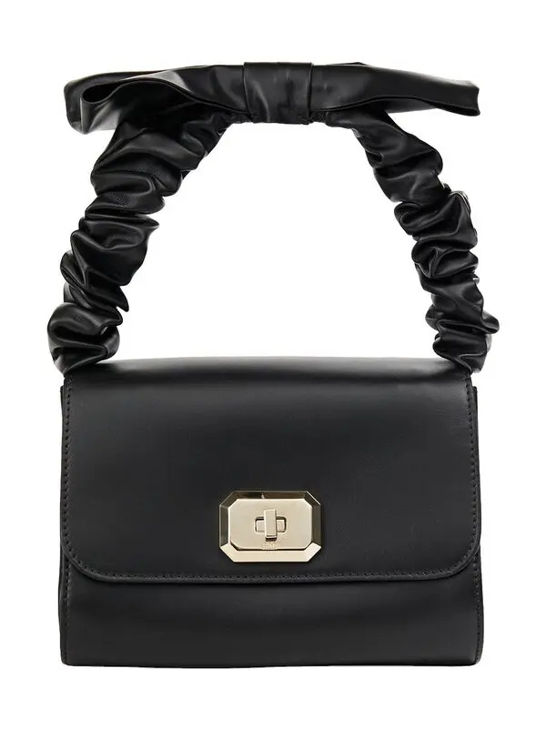 Red Valentino Bow-detailed Leather Tote - Black