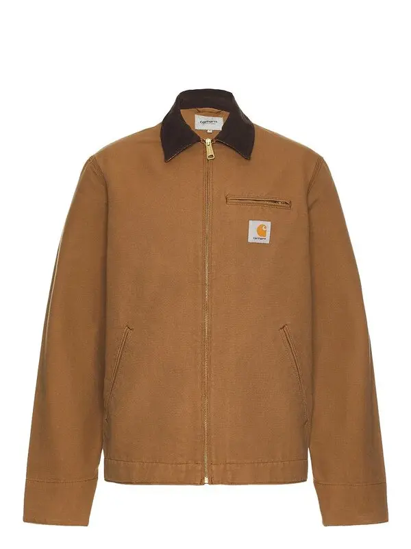 Carhartt Work In Progress Detroit Jacket - Rinsed Hamilton Brown & Tobacco