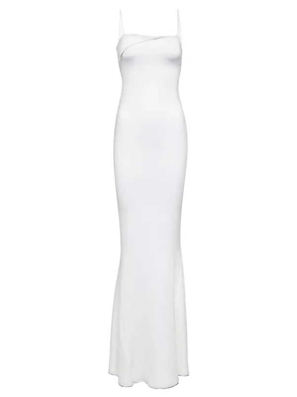 Jacquemus La Robe Aro Gown - White