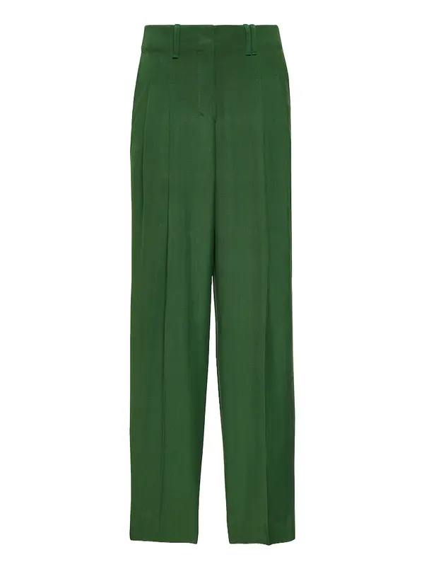 Jacquemus Le Pantalon Titolo High-rise Wide-leg Pants - Green