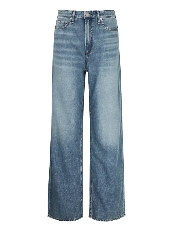 Rag & Bone Logan Wide-leg Jeans - Blue