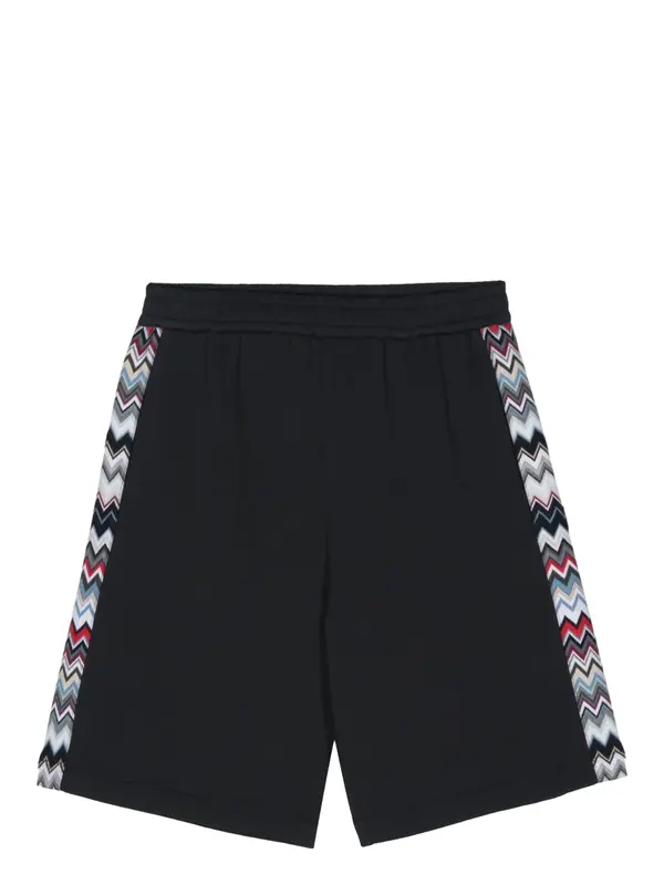 Missoni Zigzag Cotton Shorts - Blue