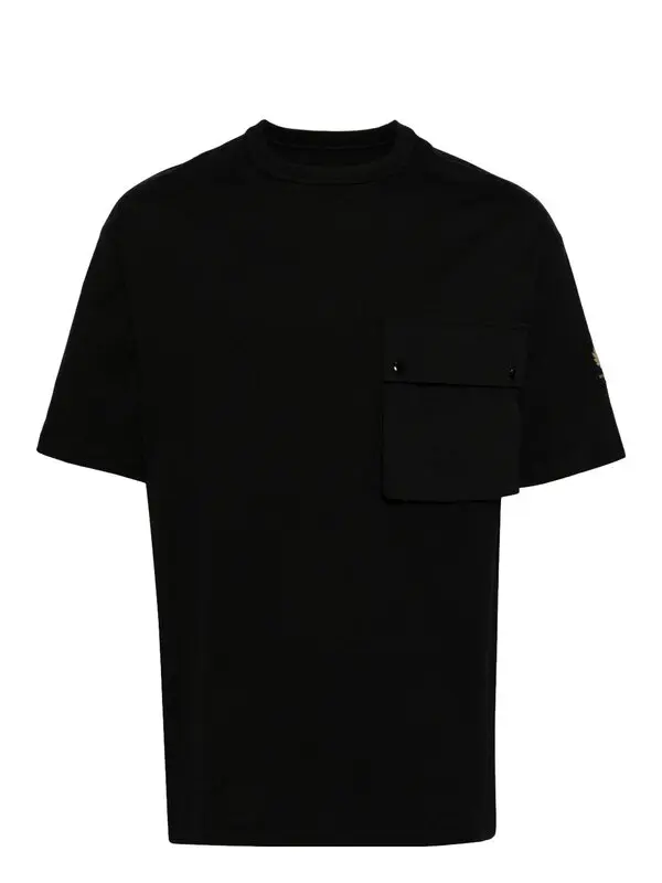 Belstaff Flap-pocket Cotton T-shirt - Black