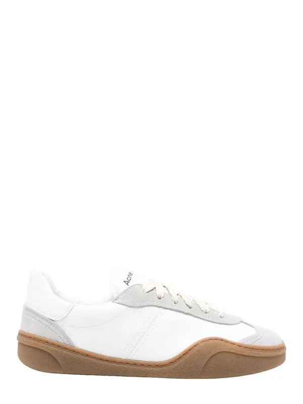 Acne Studios Panelled Leather Sneakers - White