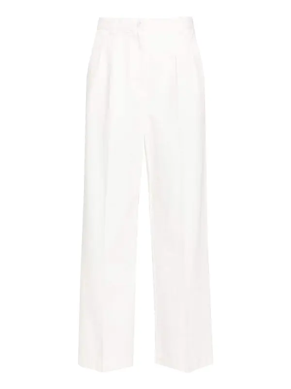 A.p.c. High-rise Wide-leg Trousers - White
