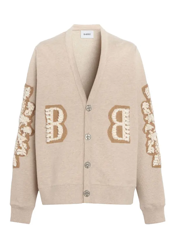 BARRIE B-logo Cardigan - Neutrals