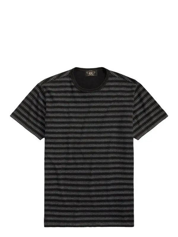 Ralph Lauren Stripe-print Cotton T-shirt - Black