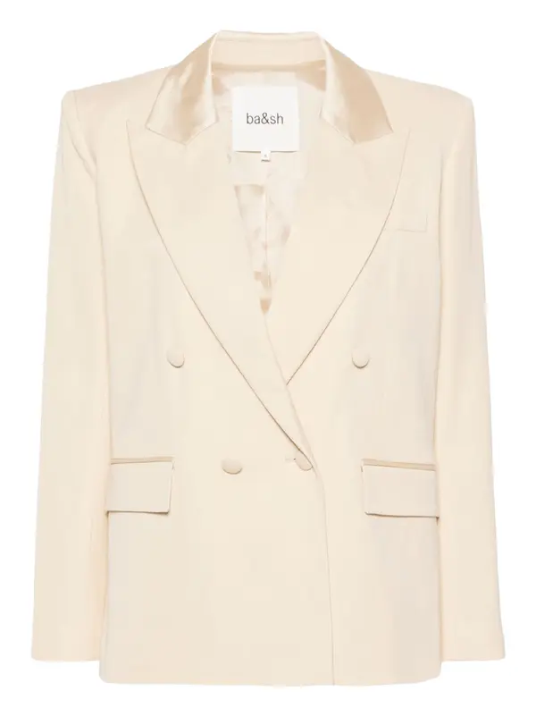 Ba&sh Grace Double-breasted Blazer - Neutrals