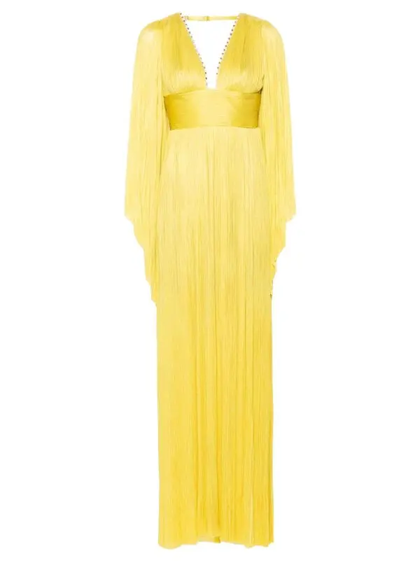 MARIA LUCIA HOHAN Harlow Silk Maxi Dress - Yellow