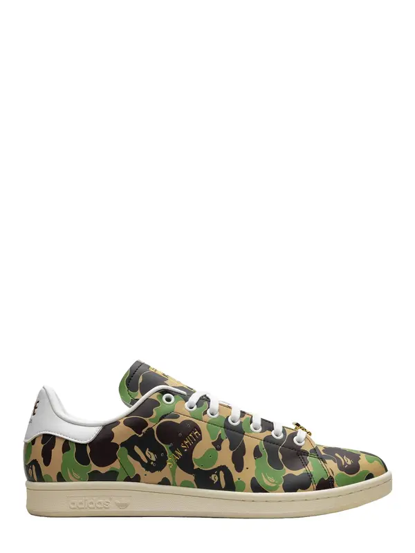 Adidas Stan Smith A Bathing Ape Abc Camo Sneakers - Green