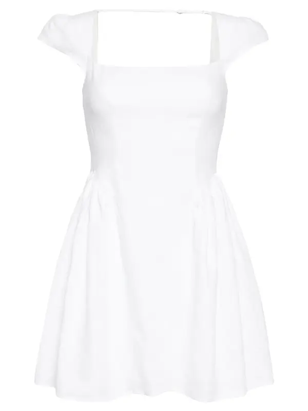 REFORMATION Oaklyn Linen Dress - White
