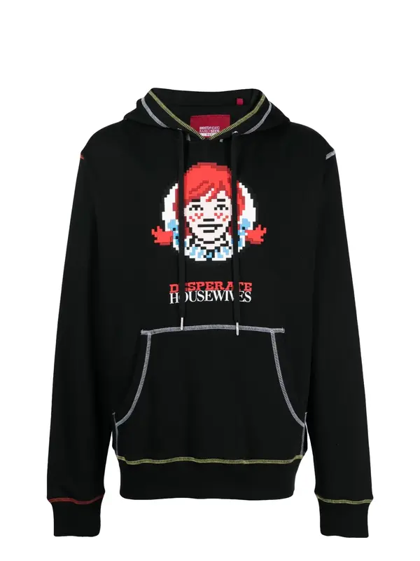 MOSTLY HEARD RARELY SEEN Desperate Housewives Graphic-print Cotton Hoodie - Black