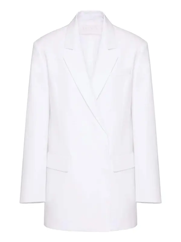 Valentino Garavani Compact Poplin Blazer - White