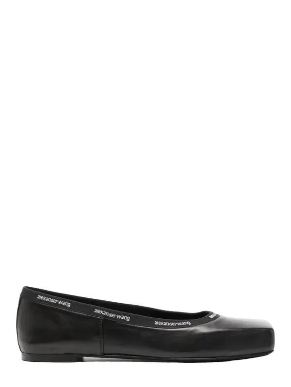 Alexander Wang Billie Leather Ballerinas - Black