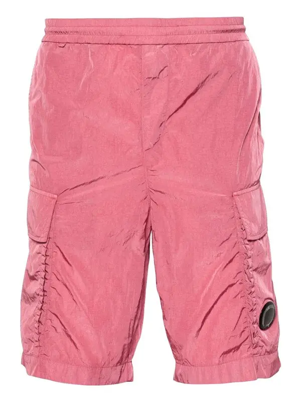 C.P. COMPANY Taffeta Cargo Shorts - Pink