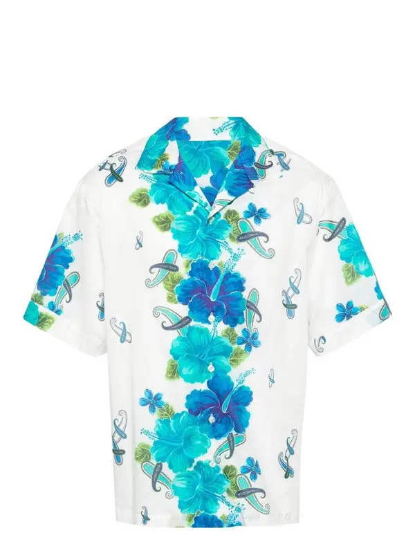 Etro Floral-print Cotton Shirt - White