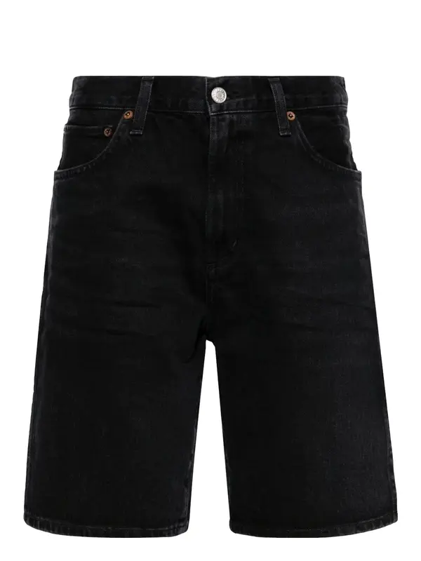 AGOLDE Vida High-rise Denim Shorts - Black