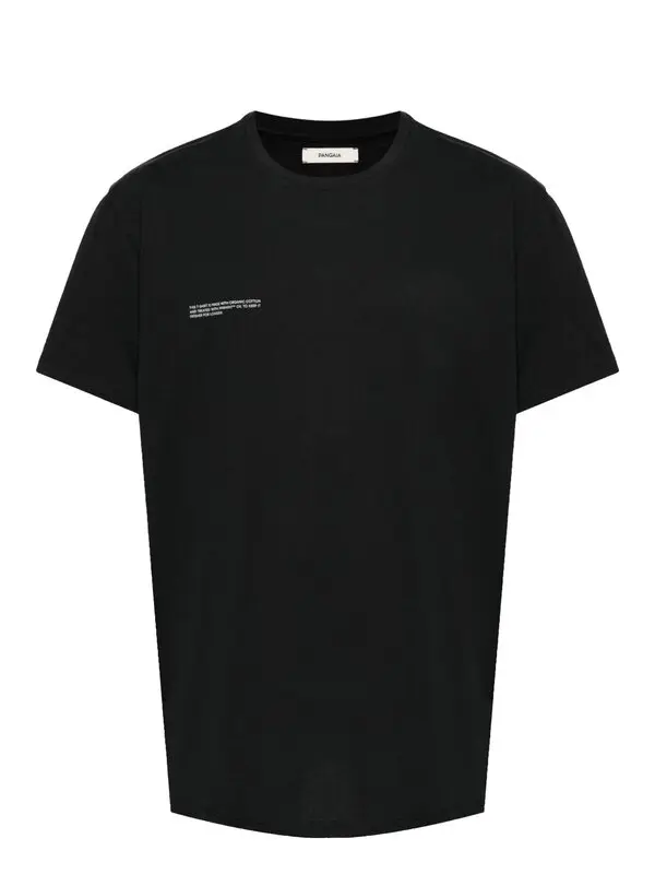 PANGAIA Logo-print Organic-cotton T-shirt - Black